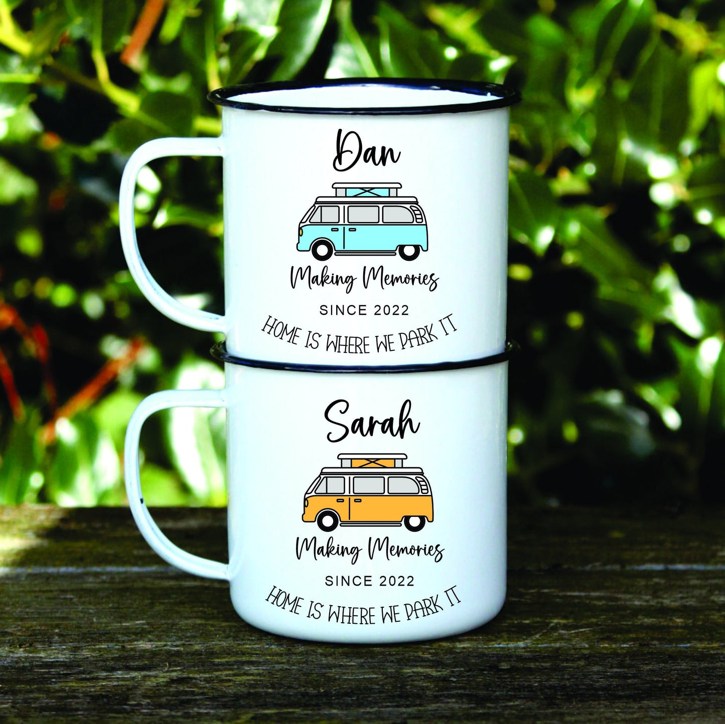 Enamel Camper Van Mugs. – Spottedlizardprints